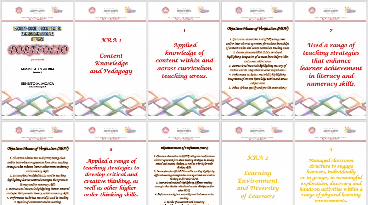 RPMS Portfolio | DepEd Tambayan