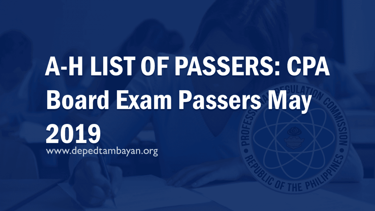 CPA Board Exam Result | DepEd Tambayan
