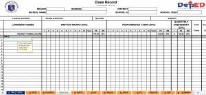 Modified E-Class Record for the 4th Quarter