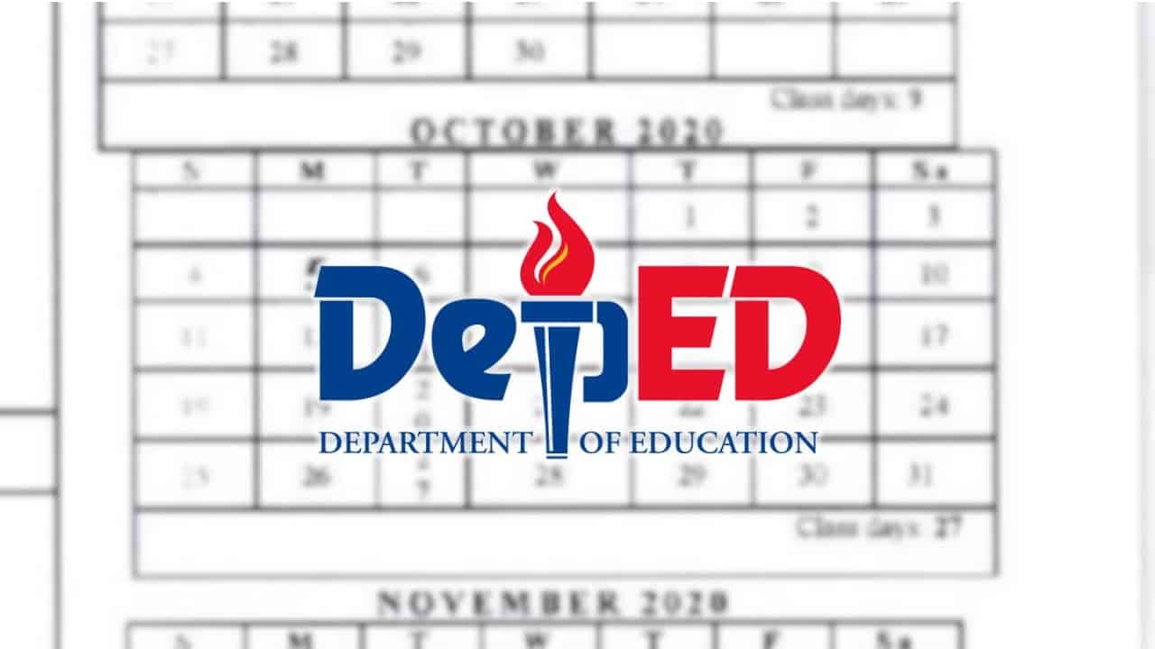 DepEd issues school calendar, student assessment guidelines for SY 2020 ...