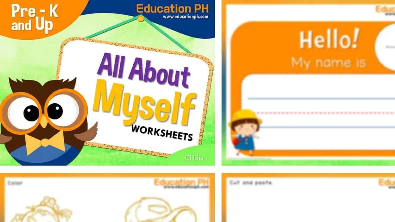 All about myself worksheets