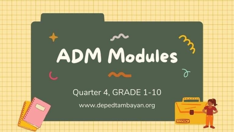 Quarter 4 ADM Modules for Grade 5 with LAS | S.Y. 2021-2022