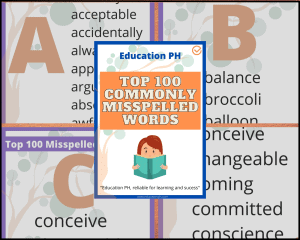 Top 100 Commonly Misspelled Words